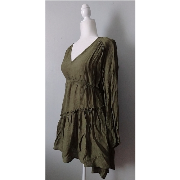 entro | Dresses | Entro Boho Whimsical Grunge Flowy Tiered V Neck ...